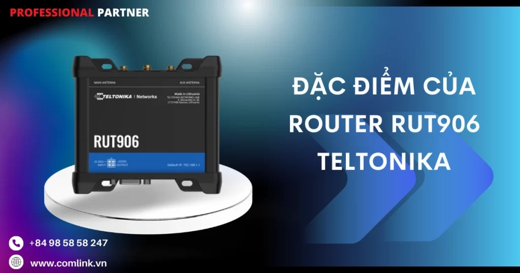 Router RUT906 Teltonika nối tiếp đôi tích hợp khả năng GNSS