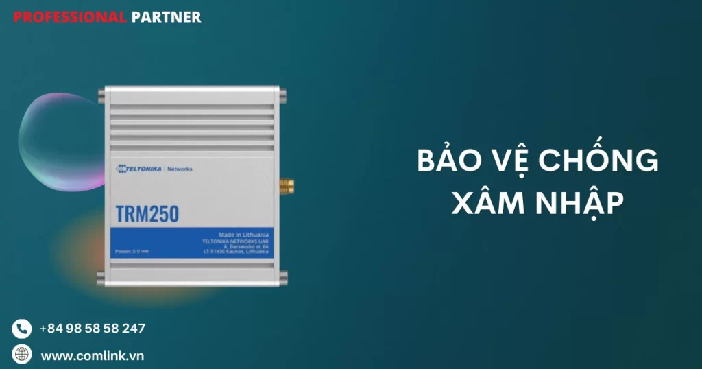 Modem TRM250 Teltonika hỗ trợ LTE Cat-M1, NB-IoT và EGPRS