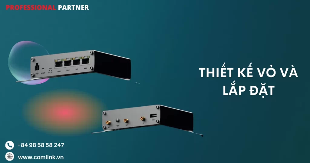 Router RUTX10 Teltonika hỗ trợ dải điện áp rộng 9-50 VDC