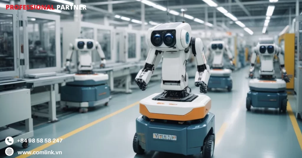 Quản lý Robot tự động di động AMR bằng Router 5G hỗ trợ M2M