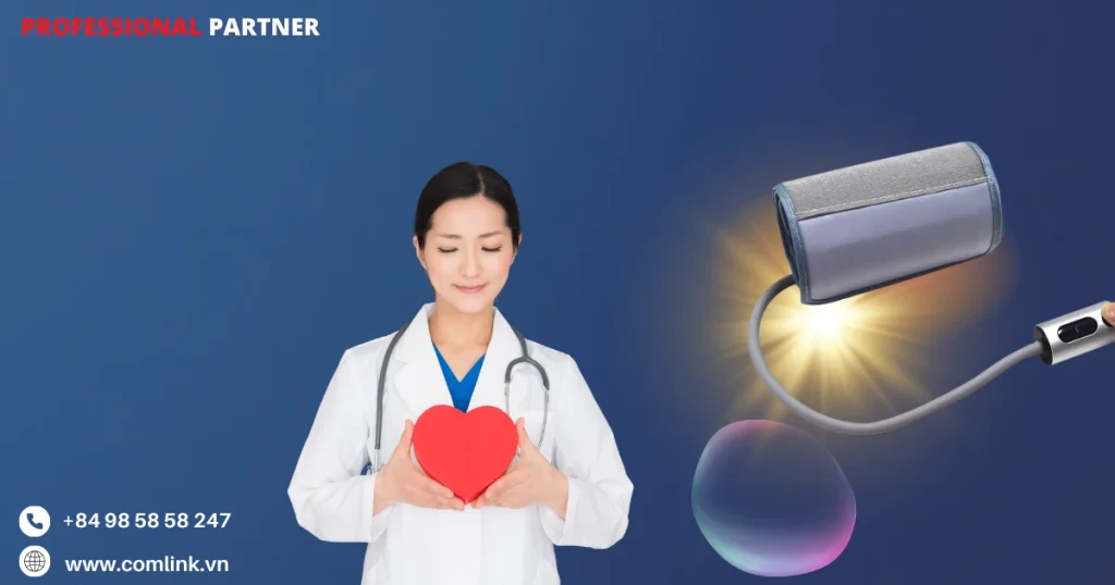 Máy đo huyết áp BP01 màn OLED, chẩn đoán theo tiêu chuẩn AHA